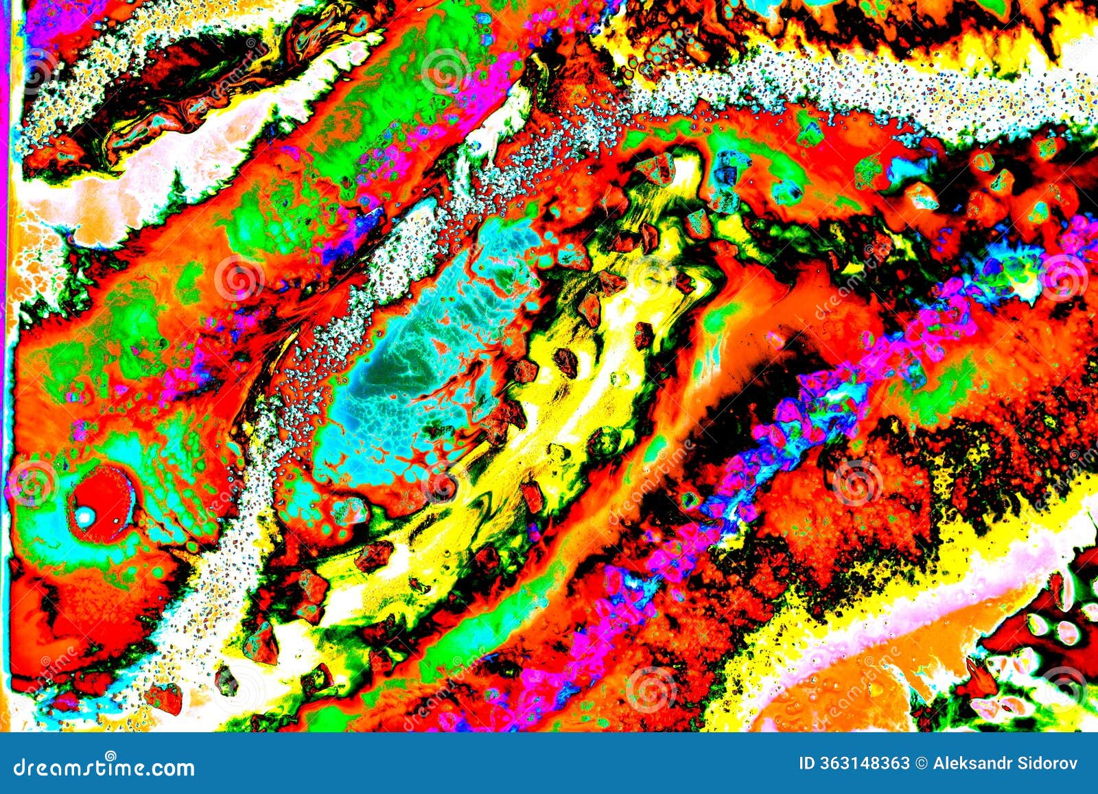 Viscous Mass Flow, Changed Color Scheme, Colorful Background, 2 Stock ...