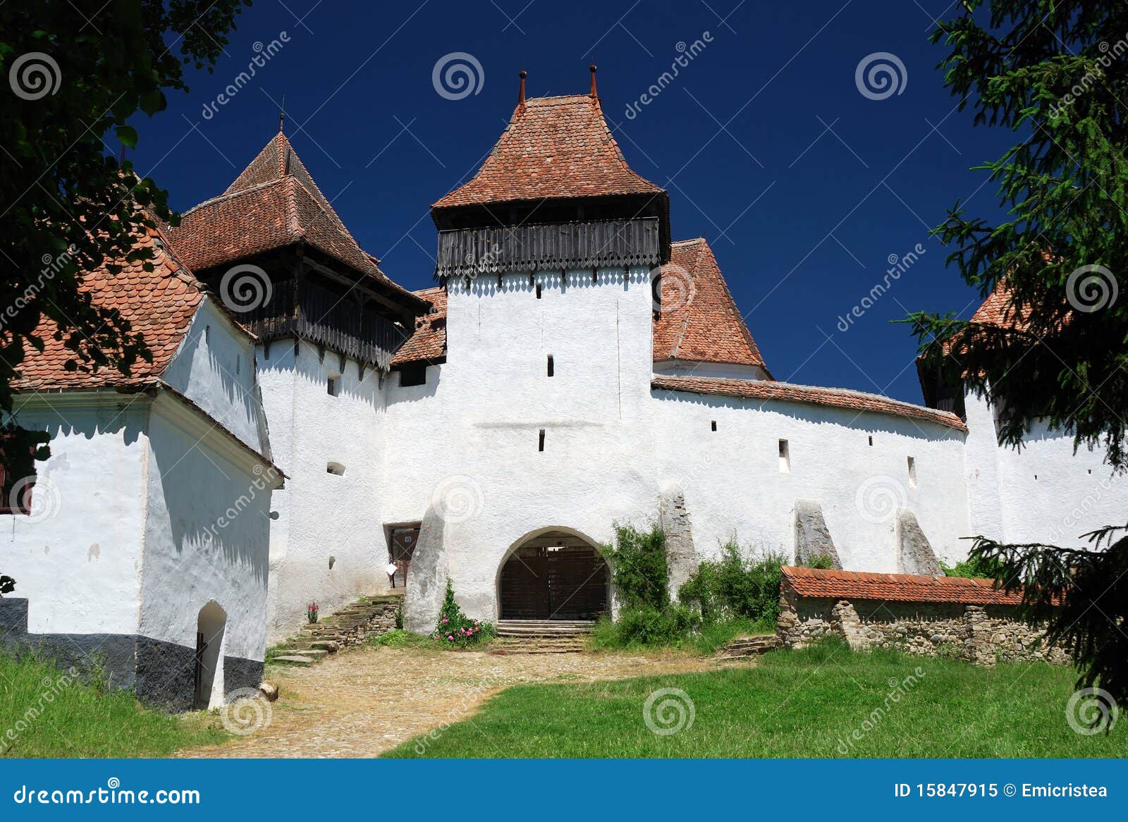 Viscri Panorama, Transylvania, Romania Stock Image - Image of ...