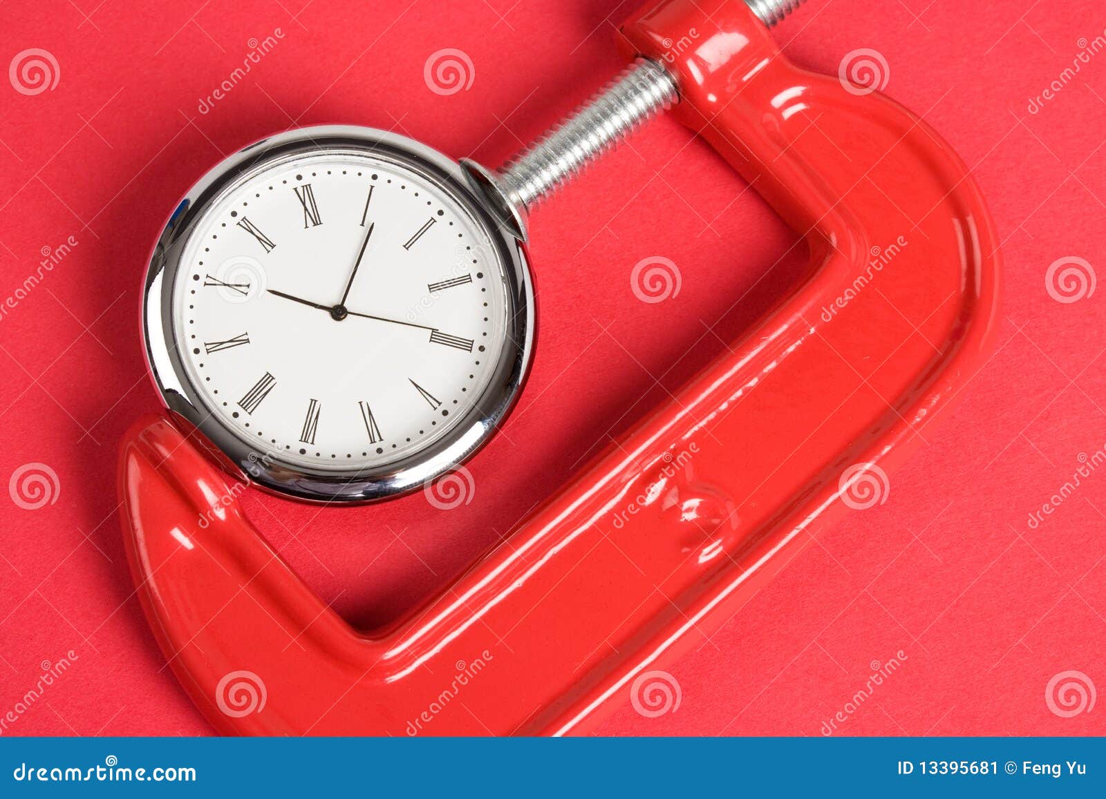 Vise Grip and Clock stock image. Image of beat, pressure - 13395681