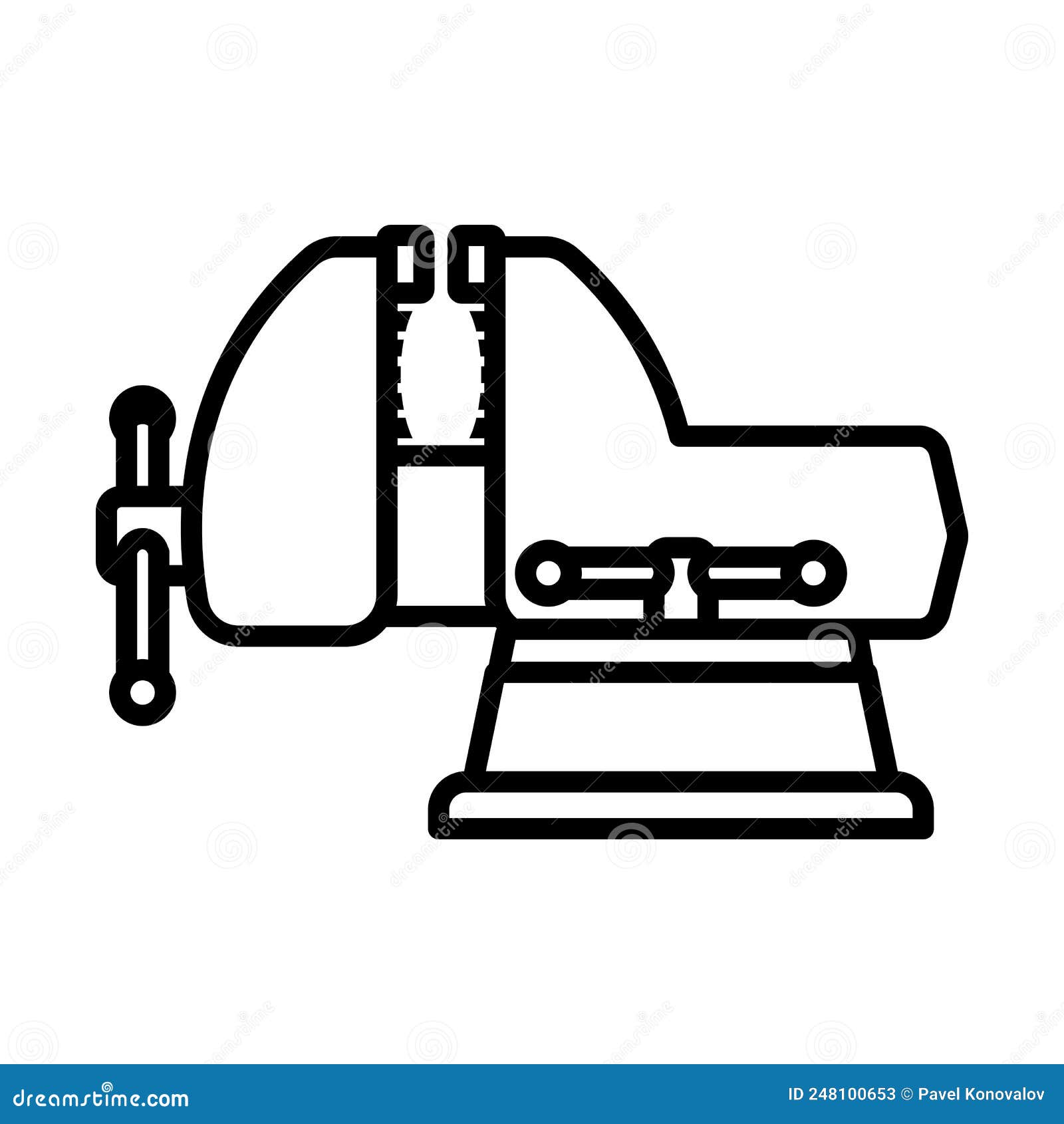 Vise Icon Cartoon Vector | CartoonDealer.com #116638923