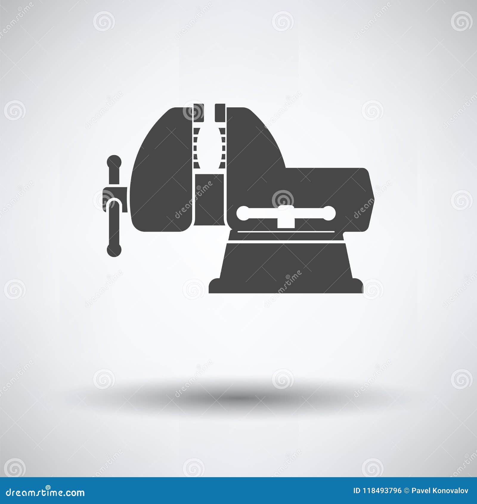 Vise Icon Cartoon Vector | CartoonDealer.com #116638923