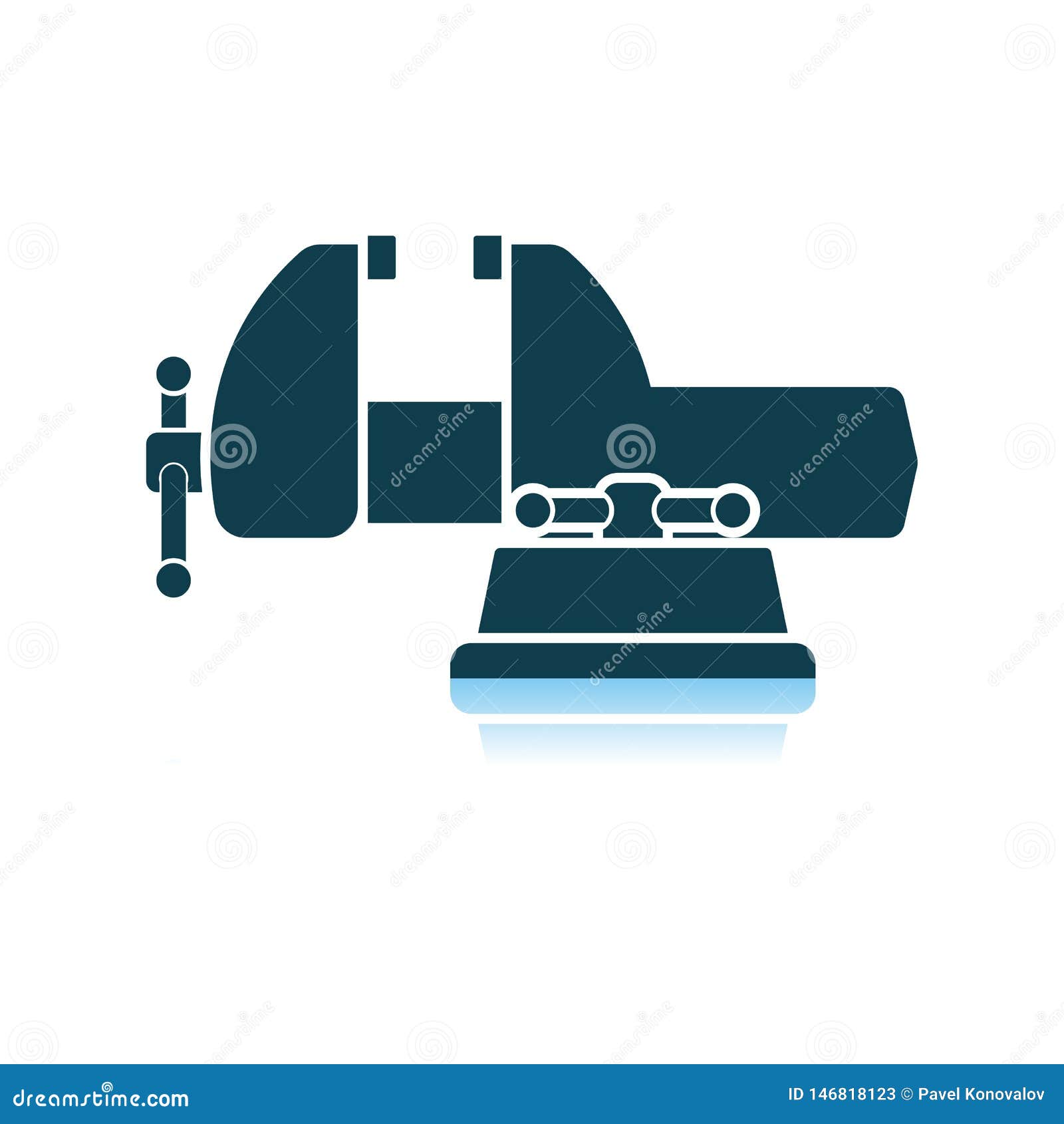 Vise Icon Cartoon Vector | CartoonDealer.com #116638923