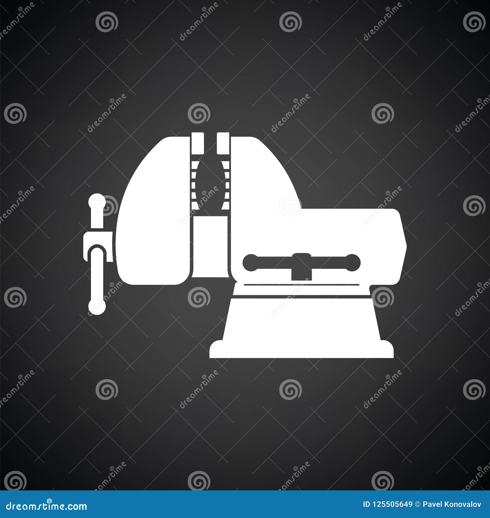 Vise Icon Cartoon Vector | CartoonDealer.com #116638923