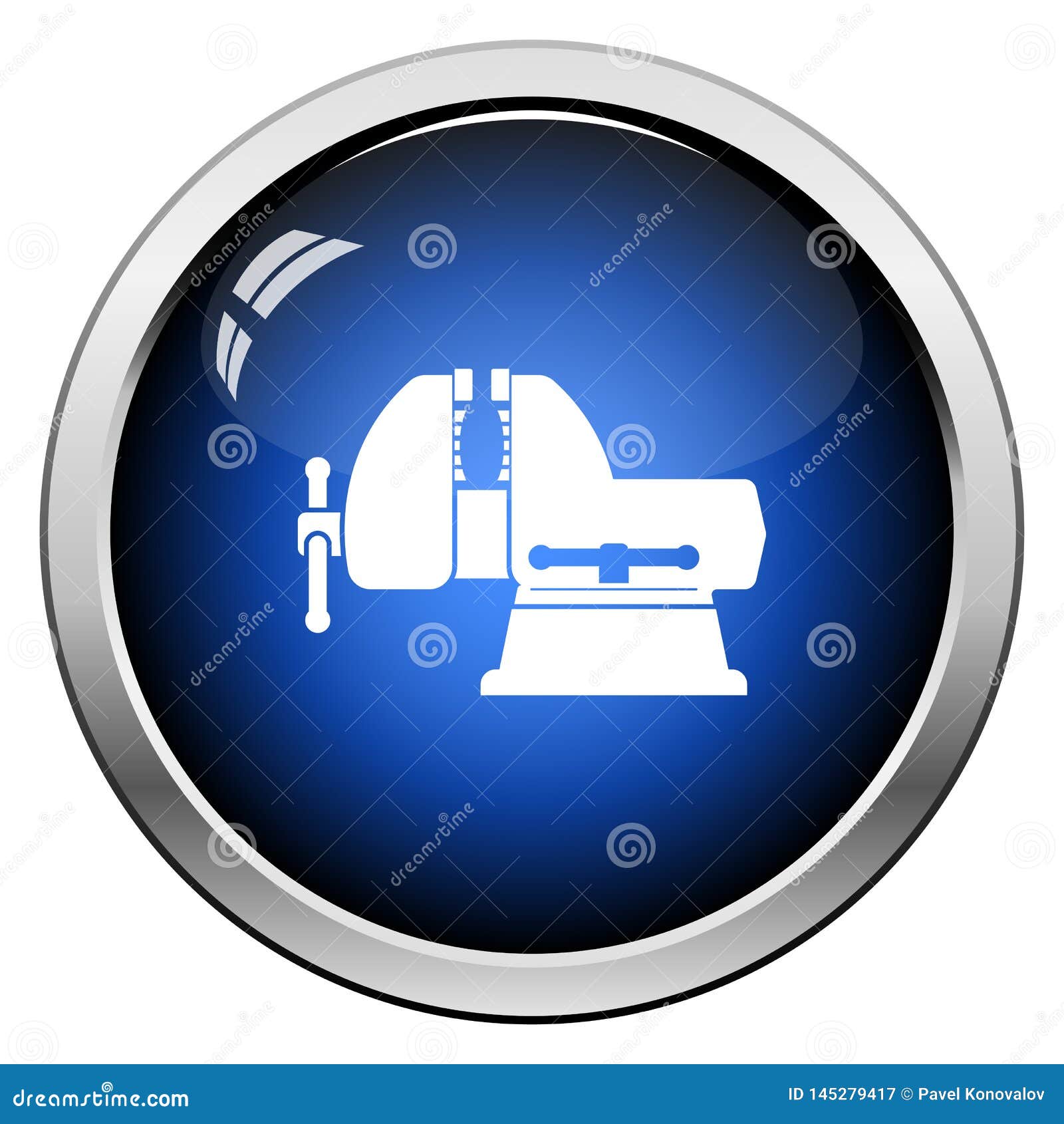 Vise icon stock vector. Illustration of silhouette, shape - 145279417