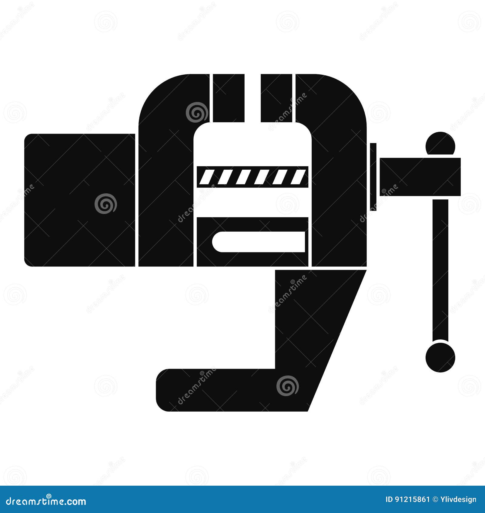 Vise Tool Icon, Simple Style Stock Vector - Illustration of fixing ...
