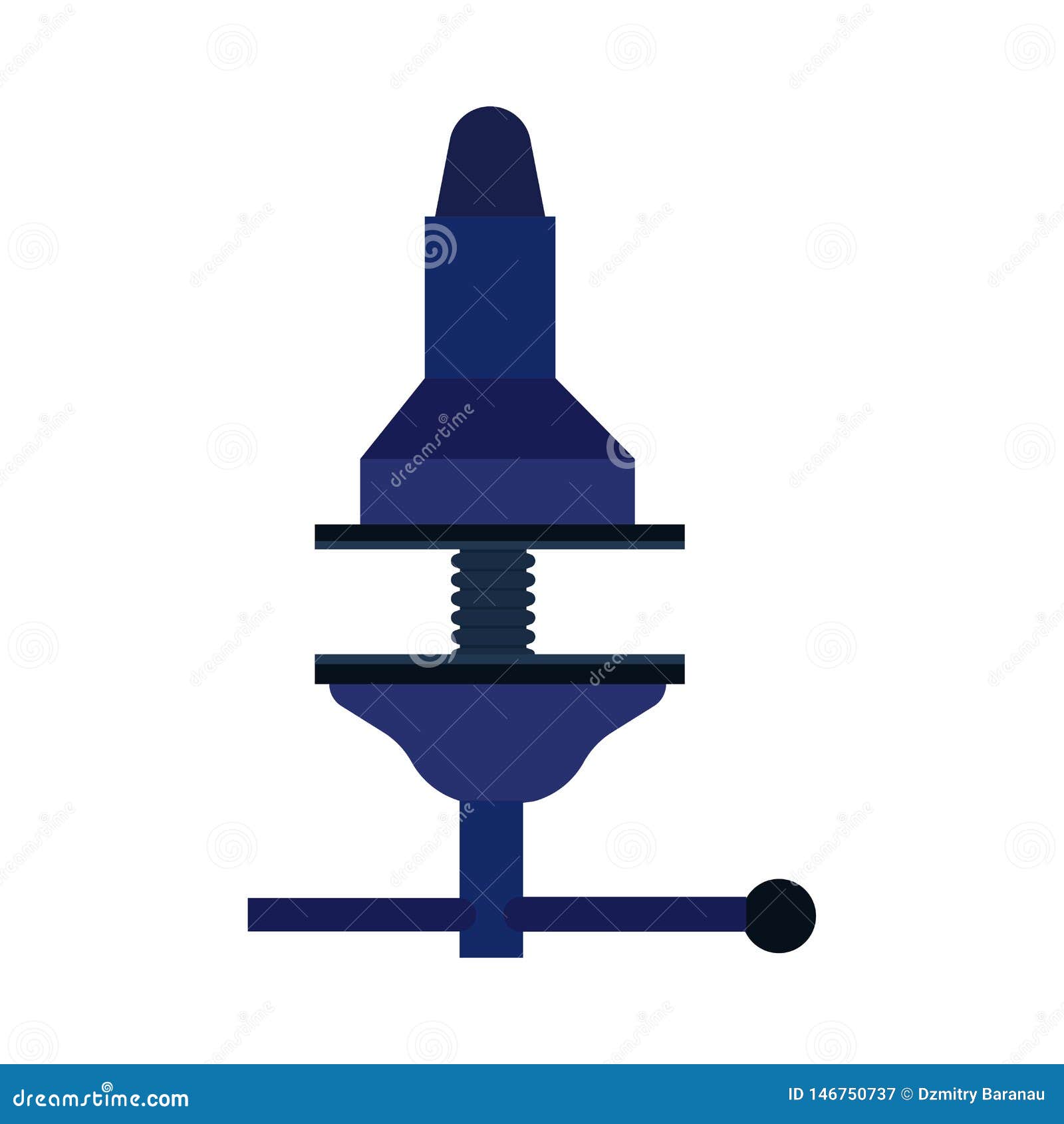 Vise Vector Construction Industry Equipment Clamp Tool Icon. Steel ...