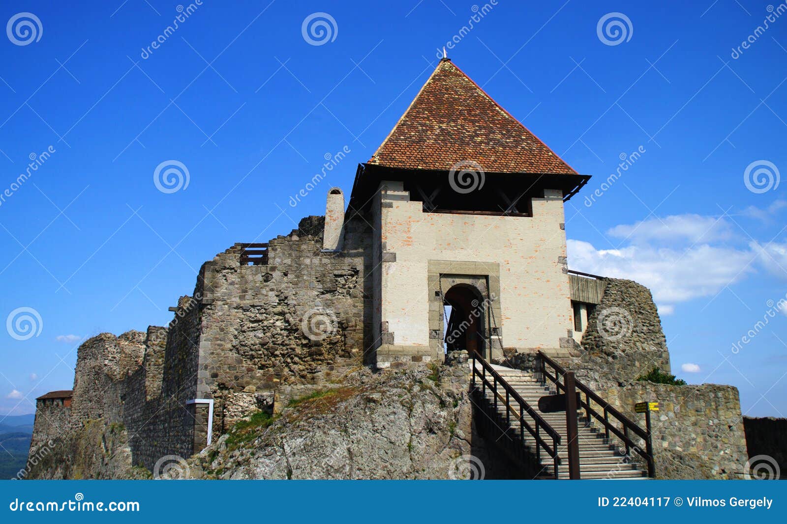 Visegrad citadel stock image. Image of tourism, building - 22404117