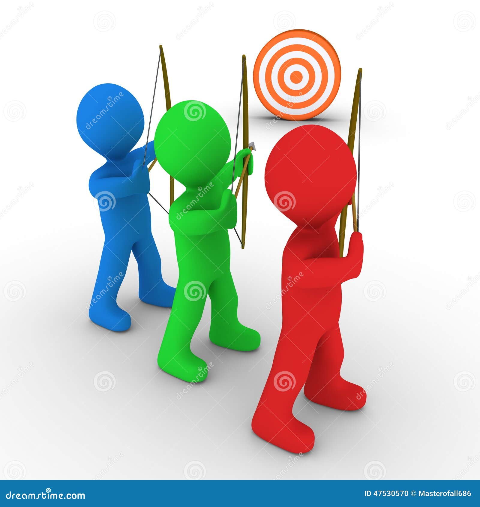 Viser Différent D'archers Et Une Cible Illustration Stock ...