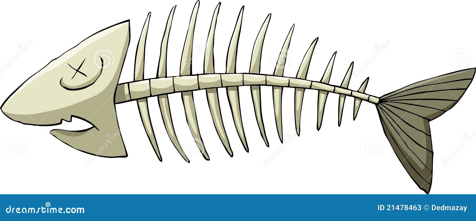Visgraat vector illustratie. Illustration of schilderij - 21478463