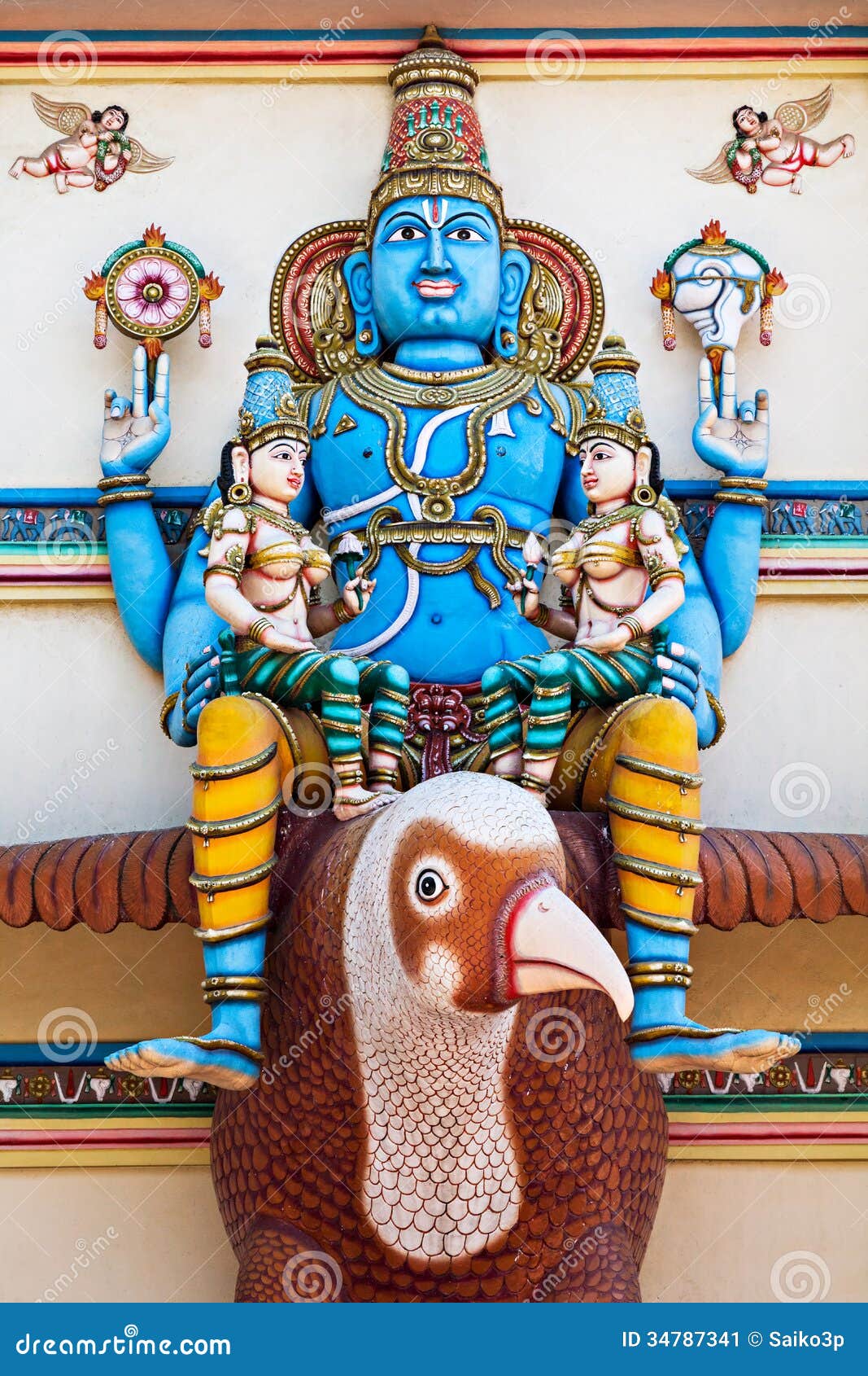 Vishnu on Garuda stock image. Image of head, asia, sculpture - 34787341