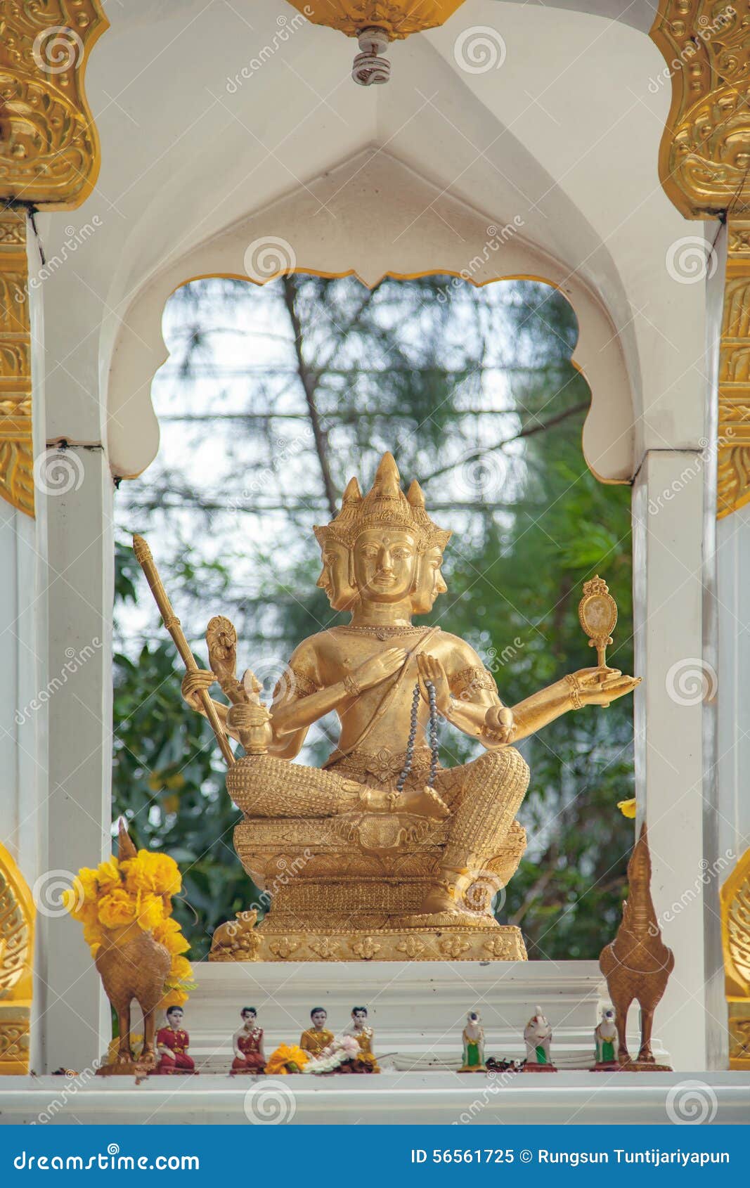 Vishnu stock image. Image of gold, culture, vishnu, figurine - 56561725