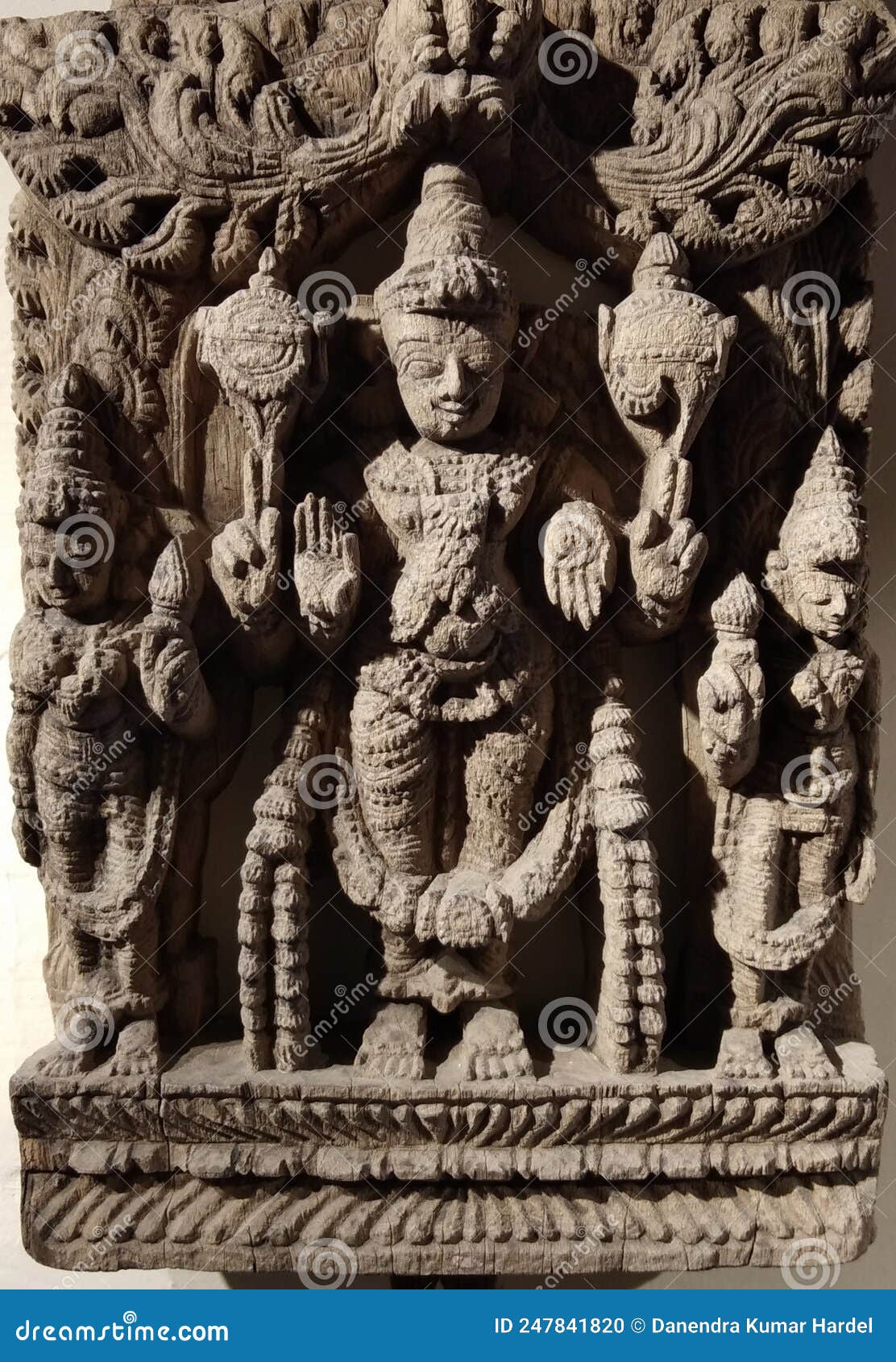 Vishnu Idol, Art , Traditional Idol, Placed in Musium. Stock Photo ...