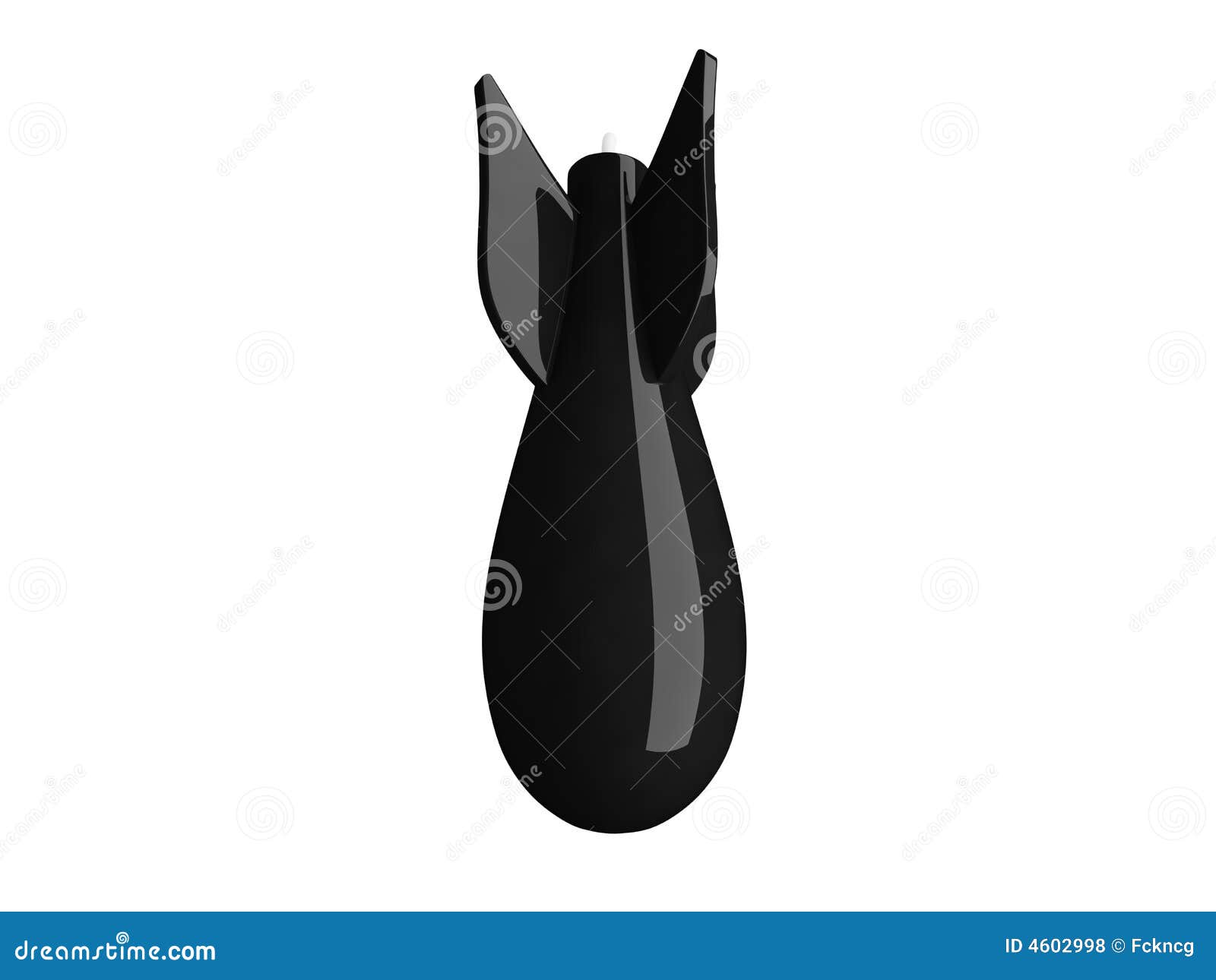 Visión aislada bomba stock de ilustración. Ilustración de bomba - 4602998