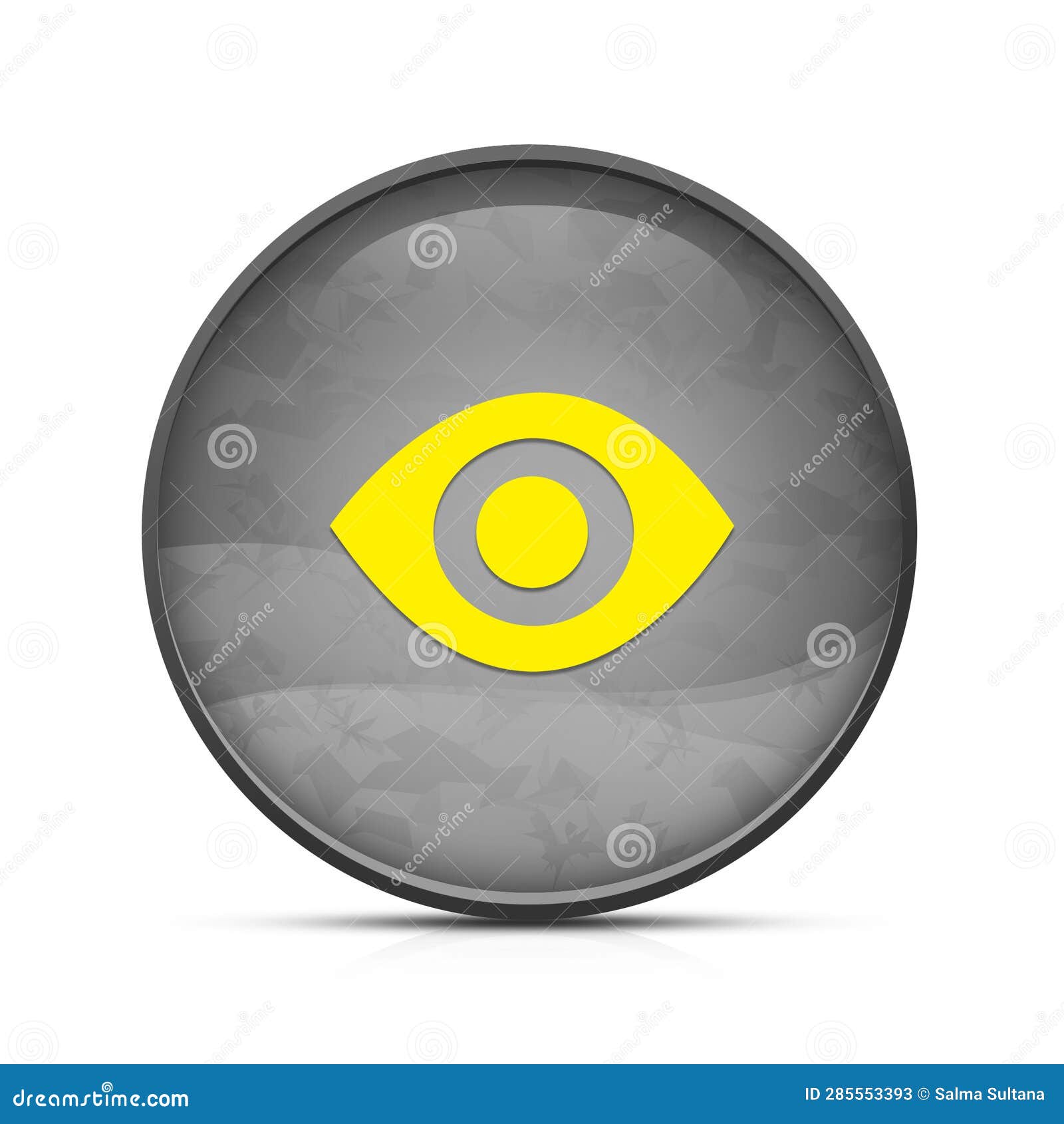 Visibility Icon on Classy Splash Black Round Button Illustration Stock ...
