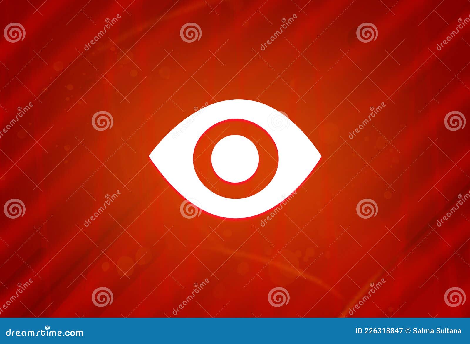Visibility Icon Isolated on Abstract Red Gradient Magnificence ...