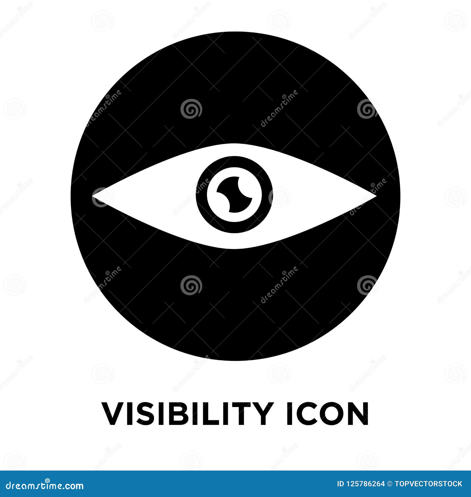 Visibility Icon Vector Isolated on White Background, Logo Concept of ...