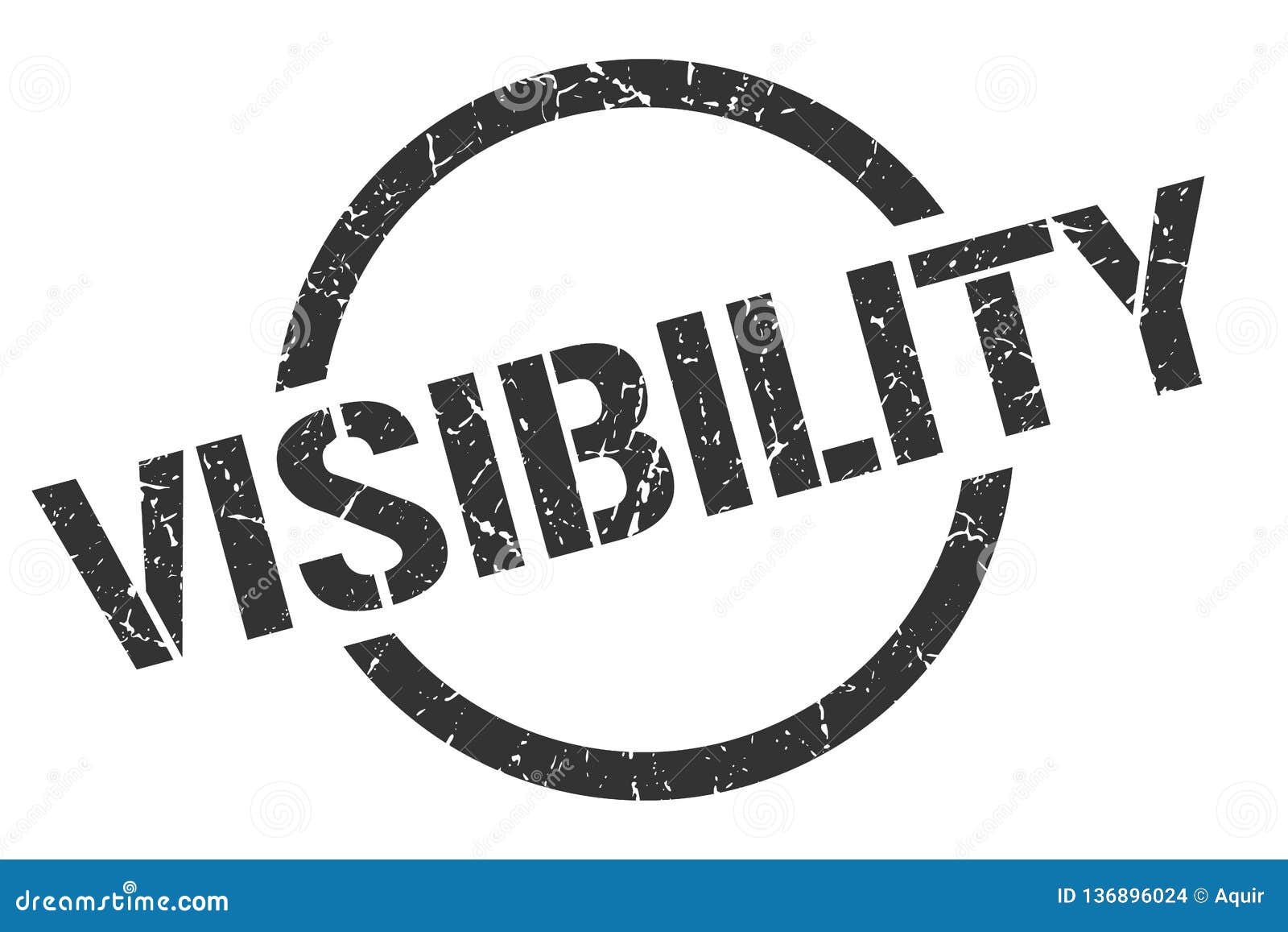 Visibility stamp stock vector. Illustration of template - 136896024