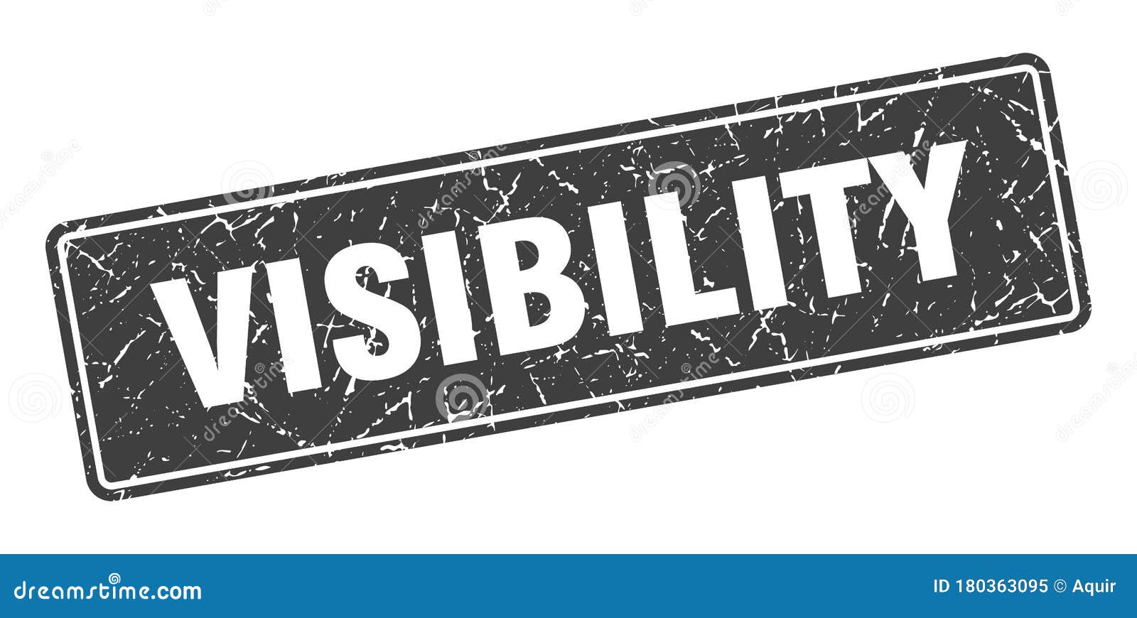 Visibility Sign. Visibility Grunge Stamp Stock Vector - Illustration of ...