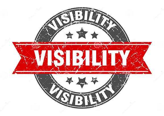 Visibility stamp stock vector. Illustration of band - 196578526