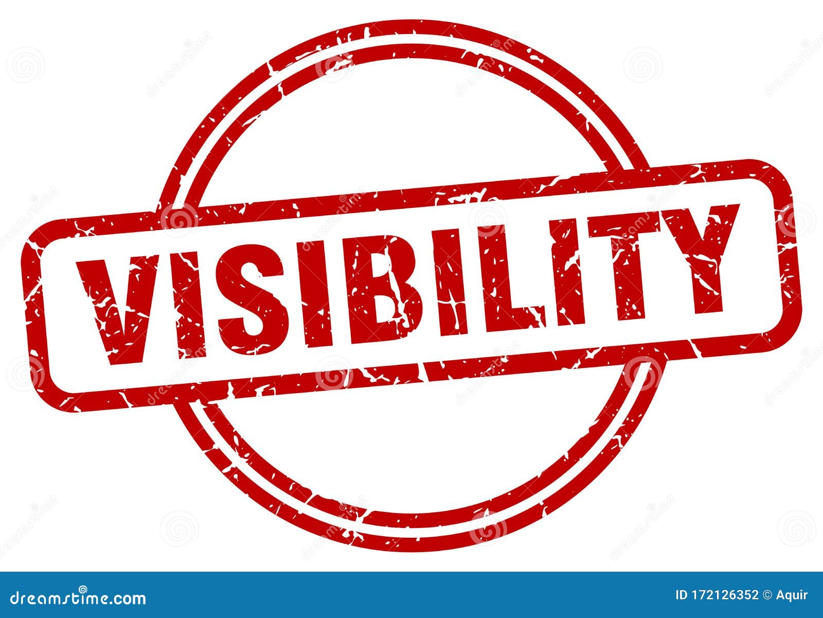 Visibility Stamp. Visibility Round Grunge Sign. Stock Vector ...