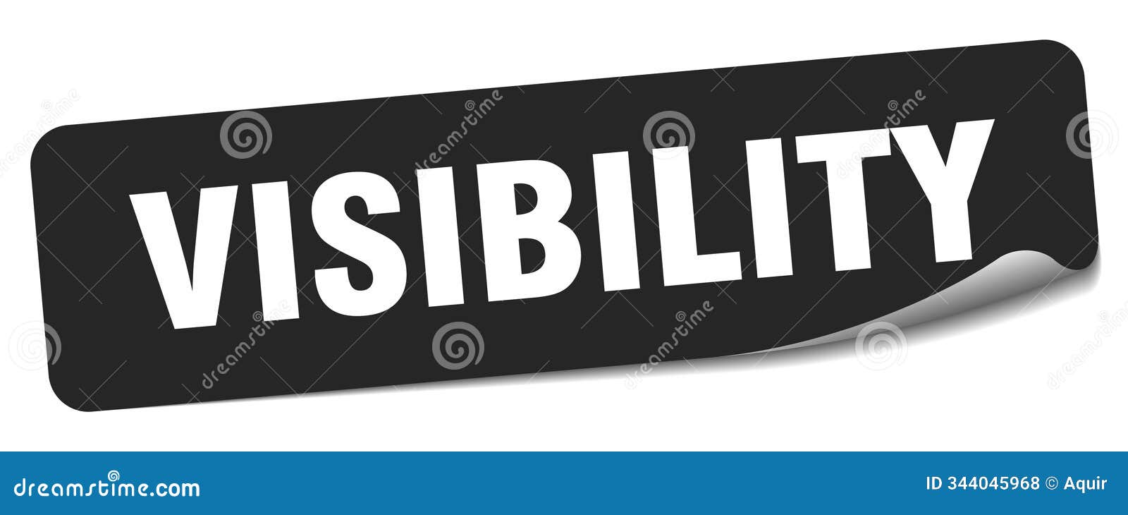 Visibility Sticker. Visibility Label Cartoon Vector | CartoonDealer.com ...