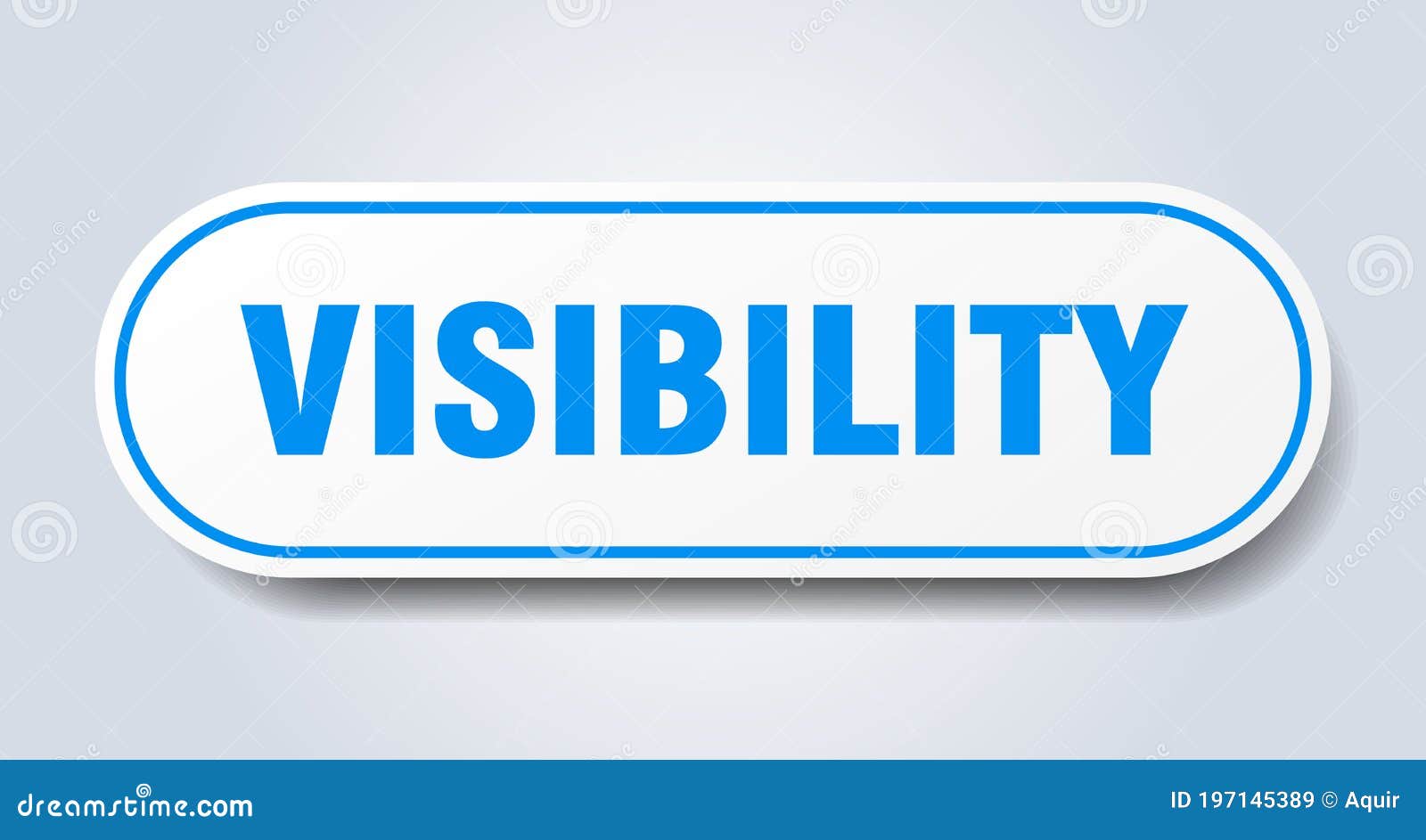 Visibility Sticker. Visibility Sign On Transparent Background Cartoon ...
