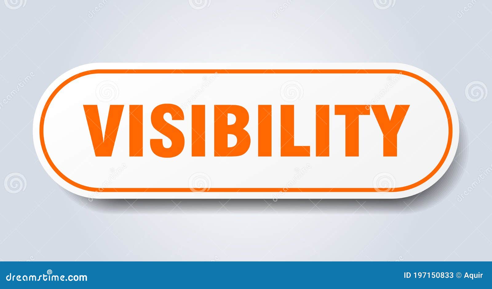 Visibility sticker. stock vector. Illustration of visibility - 197150833