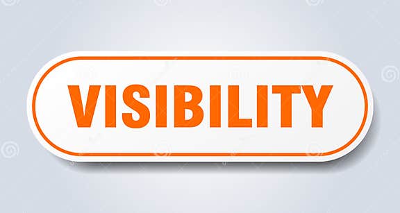 Visibility sticker. stock vector. Illustration of visibility - 197150833