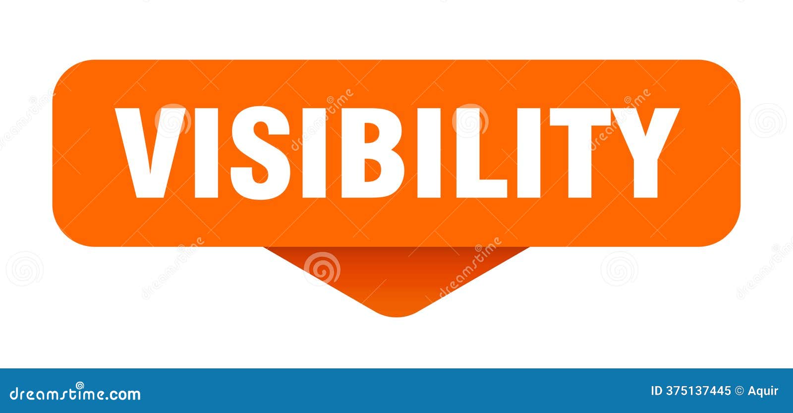 Visibility Sticker. Visibility Sign On Transparent Background Cartoon ...