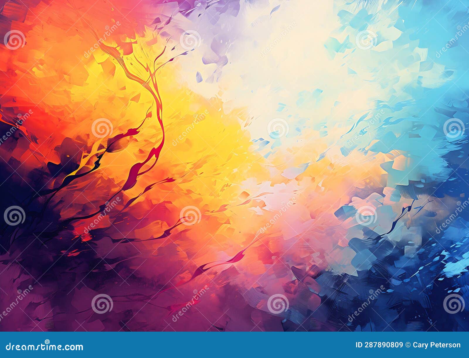 Visible Abstract Tree Leaves Gradient Filter Flares Blossoming R Stock ...