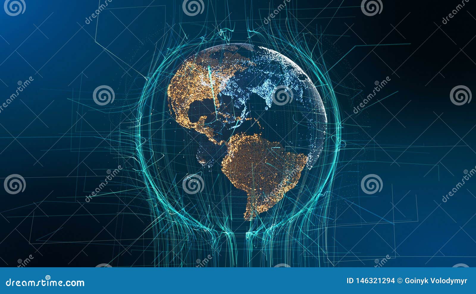 Visible Earth Particle Rotation Technology Concept Stock Illustration ... Visible Earth Particle Rotation Technology Concept Stock Illustration ...