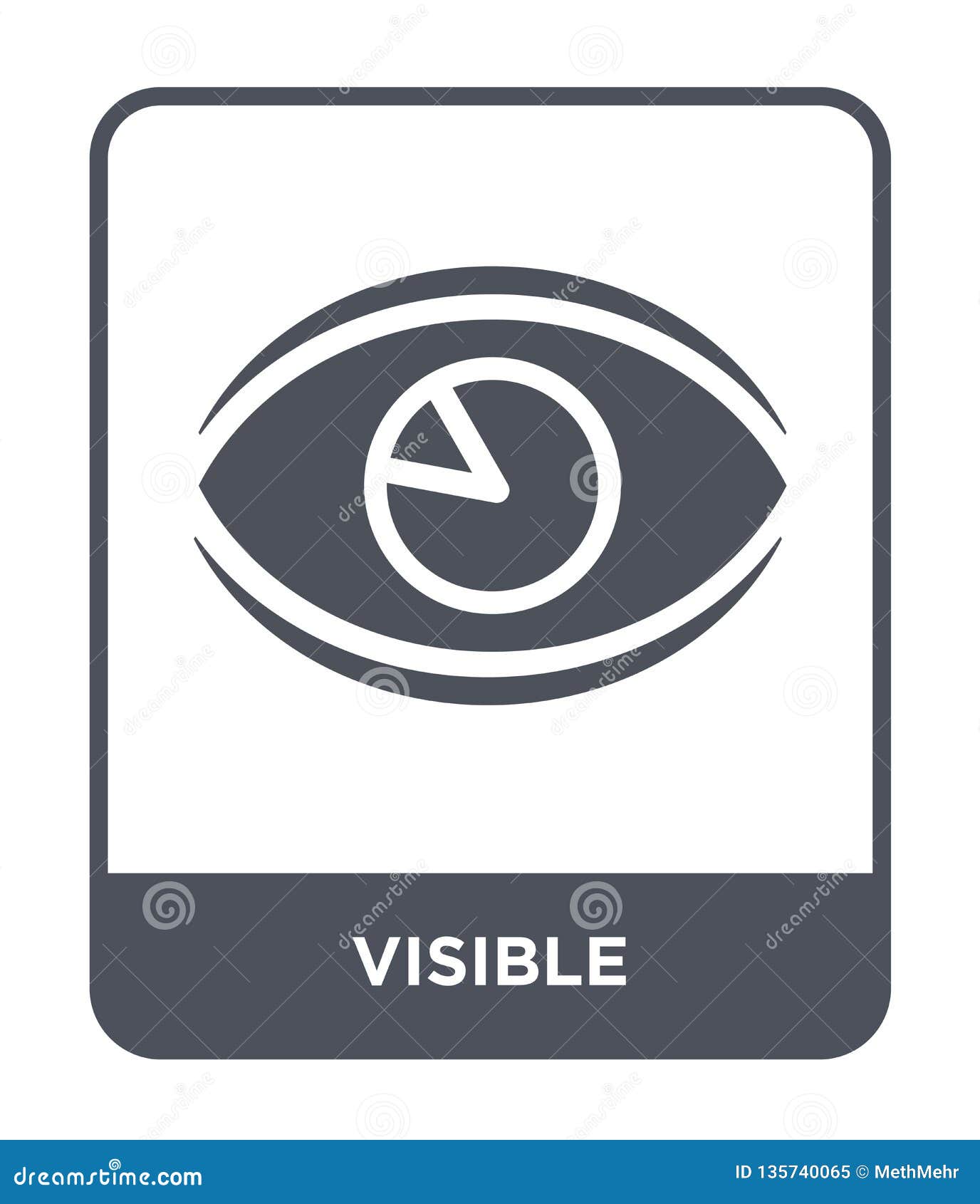 Visible Icon in Trendy Design Style. Visible Icon Isolated on White ...