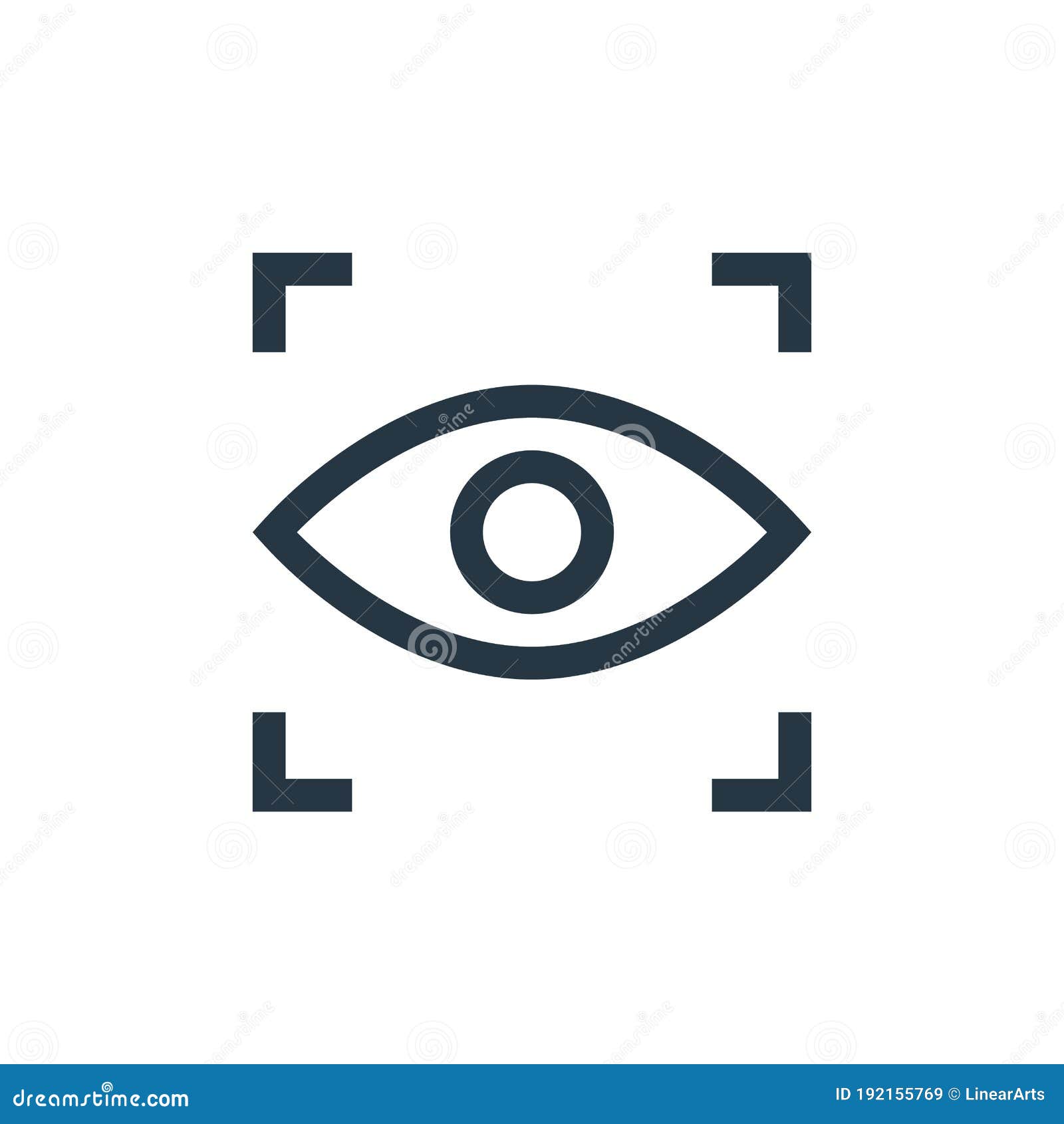 Visible Icon Vector from Vector Editing Concept. Thin Line Illustration ...