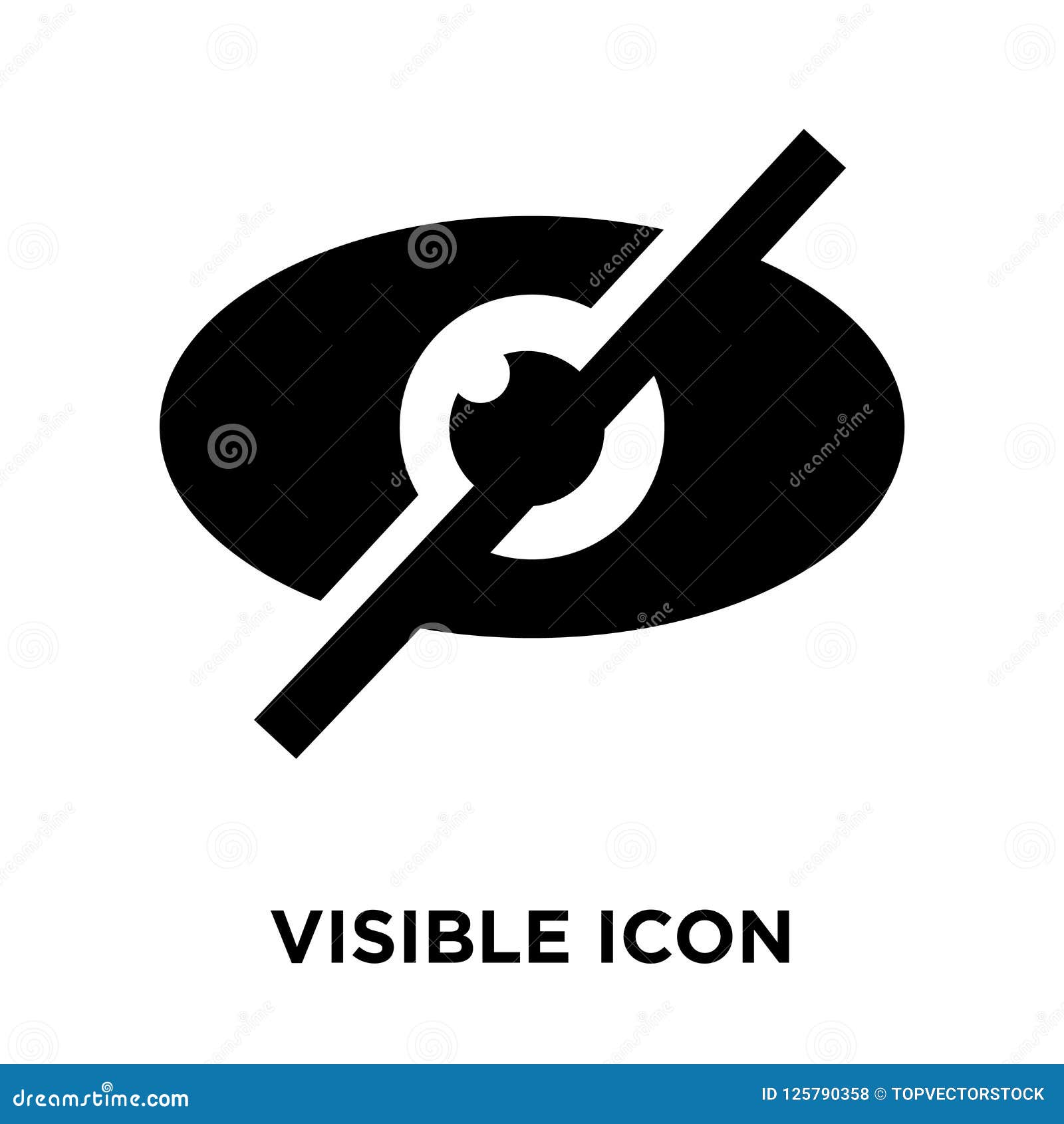 Visible Icon Vector Isolated on White Background, Logo Concept O Stock ...