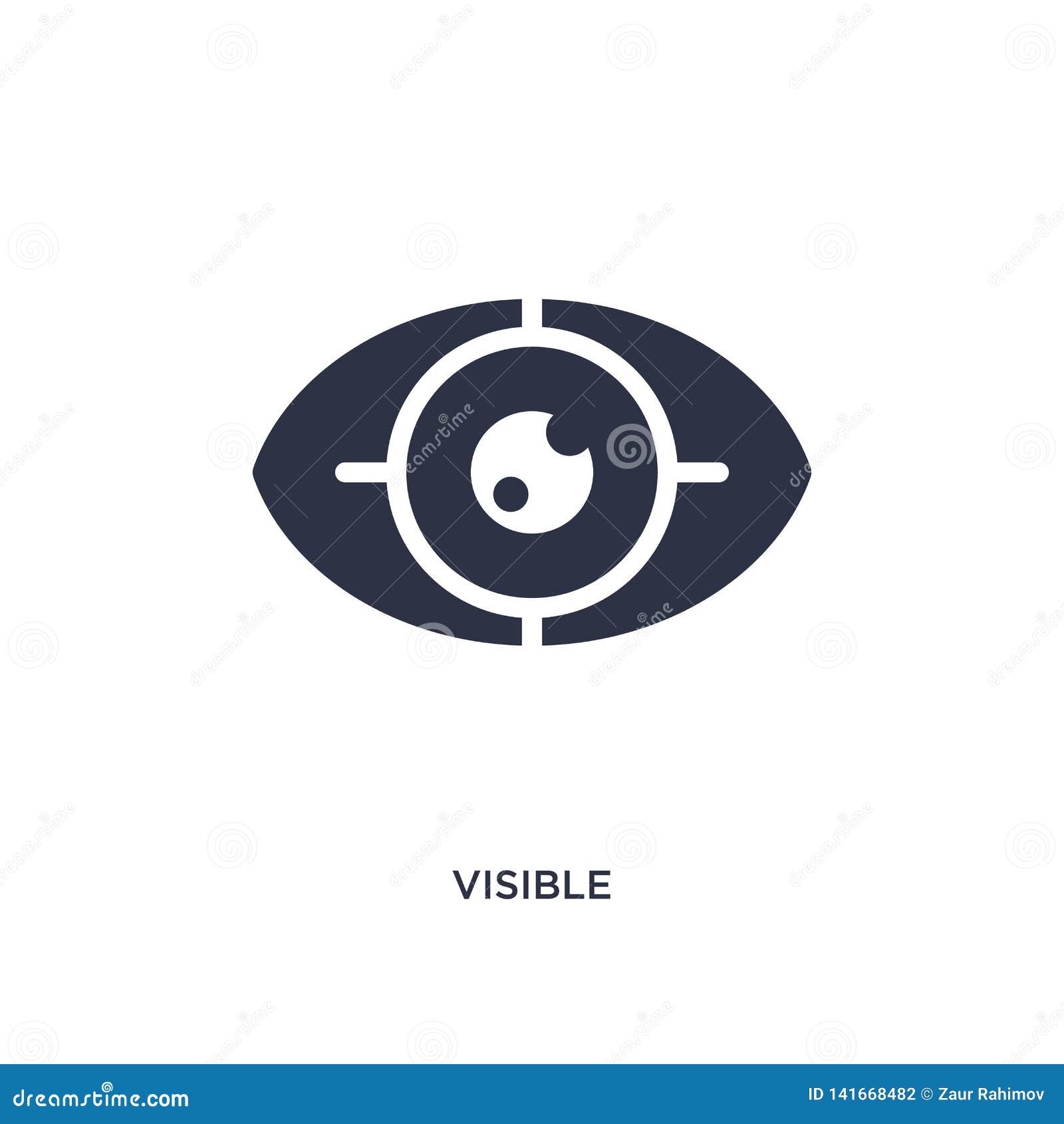 Visible Icon on White Background. Simple Element Illustration from User ...
