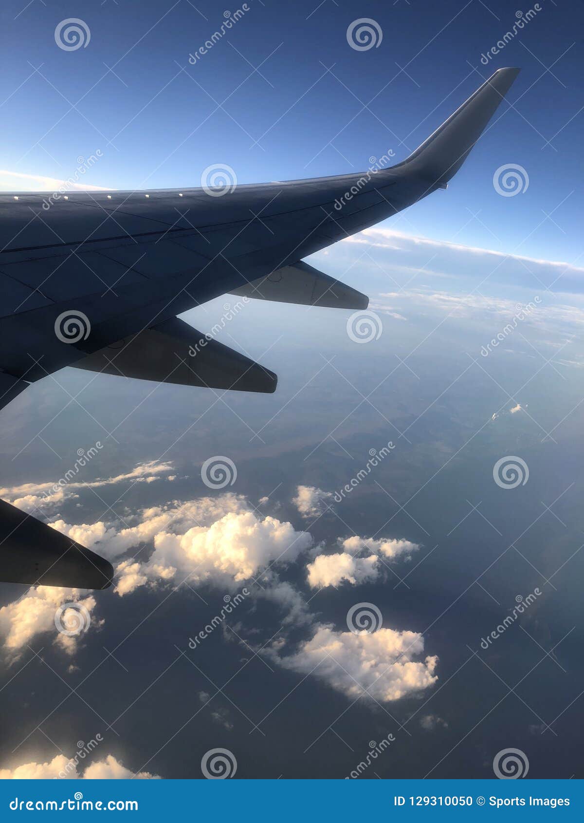 Visible through the Window of a Flying Airplane. Editorial Image ...