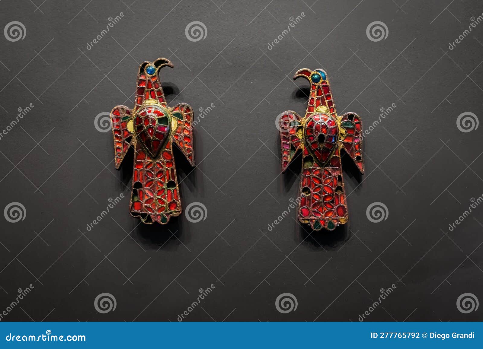 Visigothic Pair of Eagle Brooches at National Archaeological Museum ...