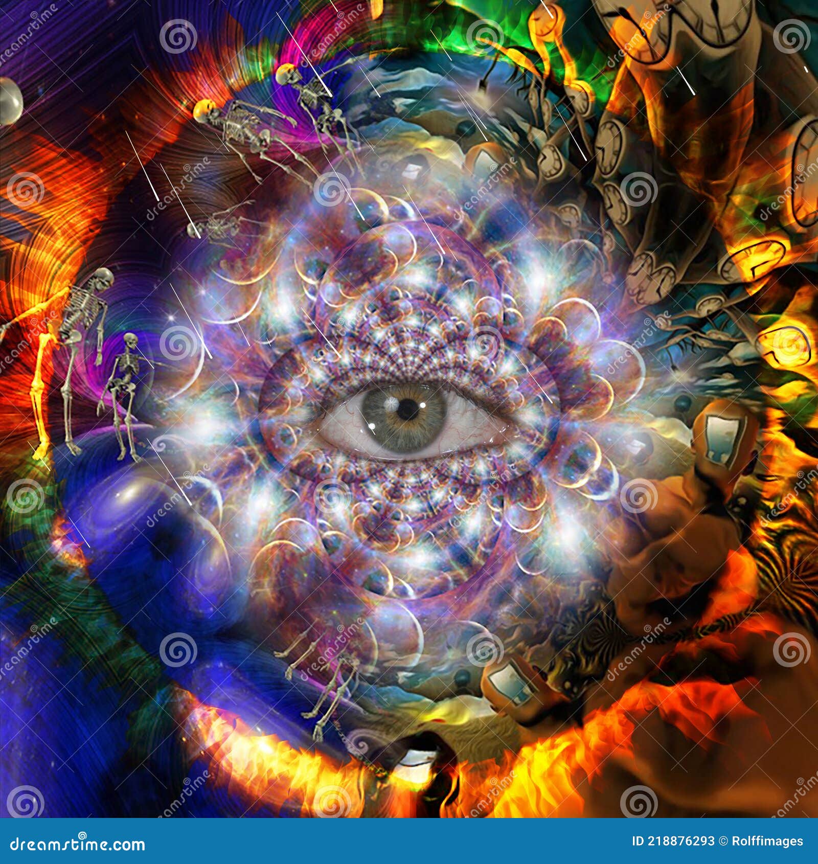 Vision Abstract Composition Stock Illustration - Illustration of winged ...