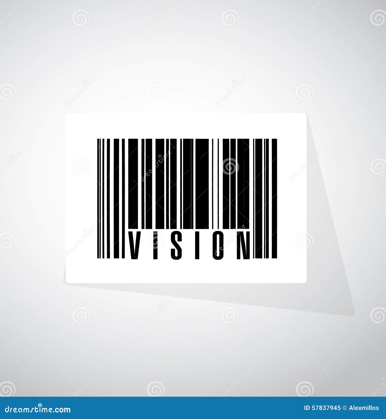 Vision Barcode Sign Concept Illustration Stock Illustration ...