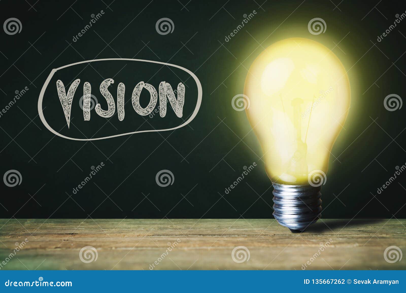 Vision and bulb stock photo. Image of filtered, button - 135667262