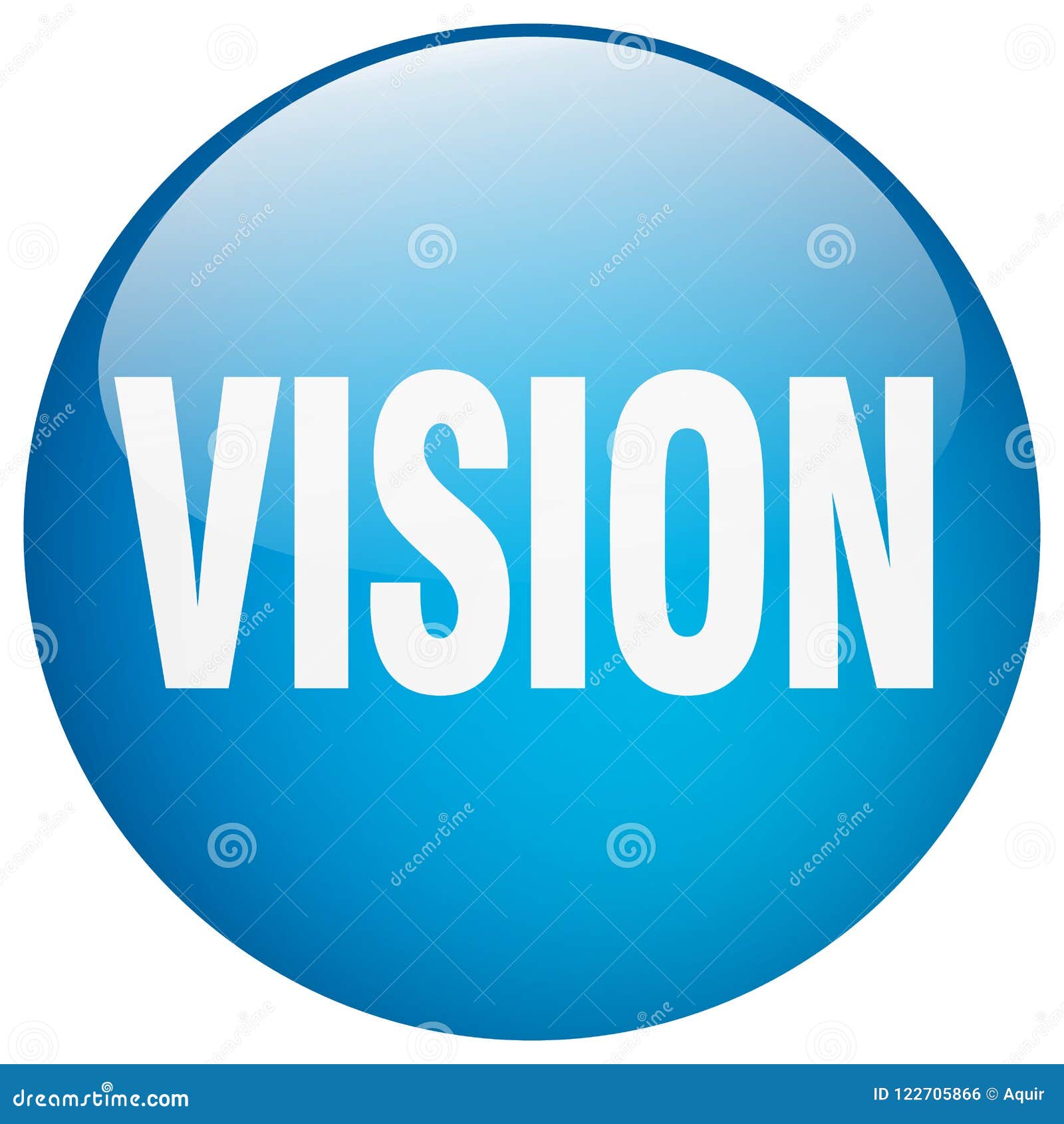 Vision button stock vector. Illustration of flat, website - 122705866
