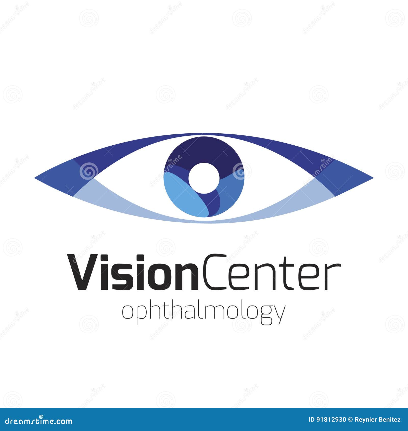 Vision Center Logo stock vector. Illustration of optician - 91812930