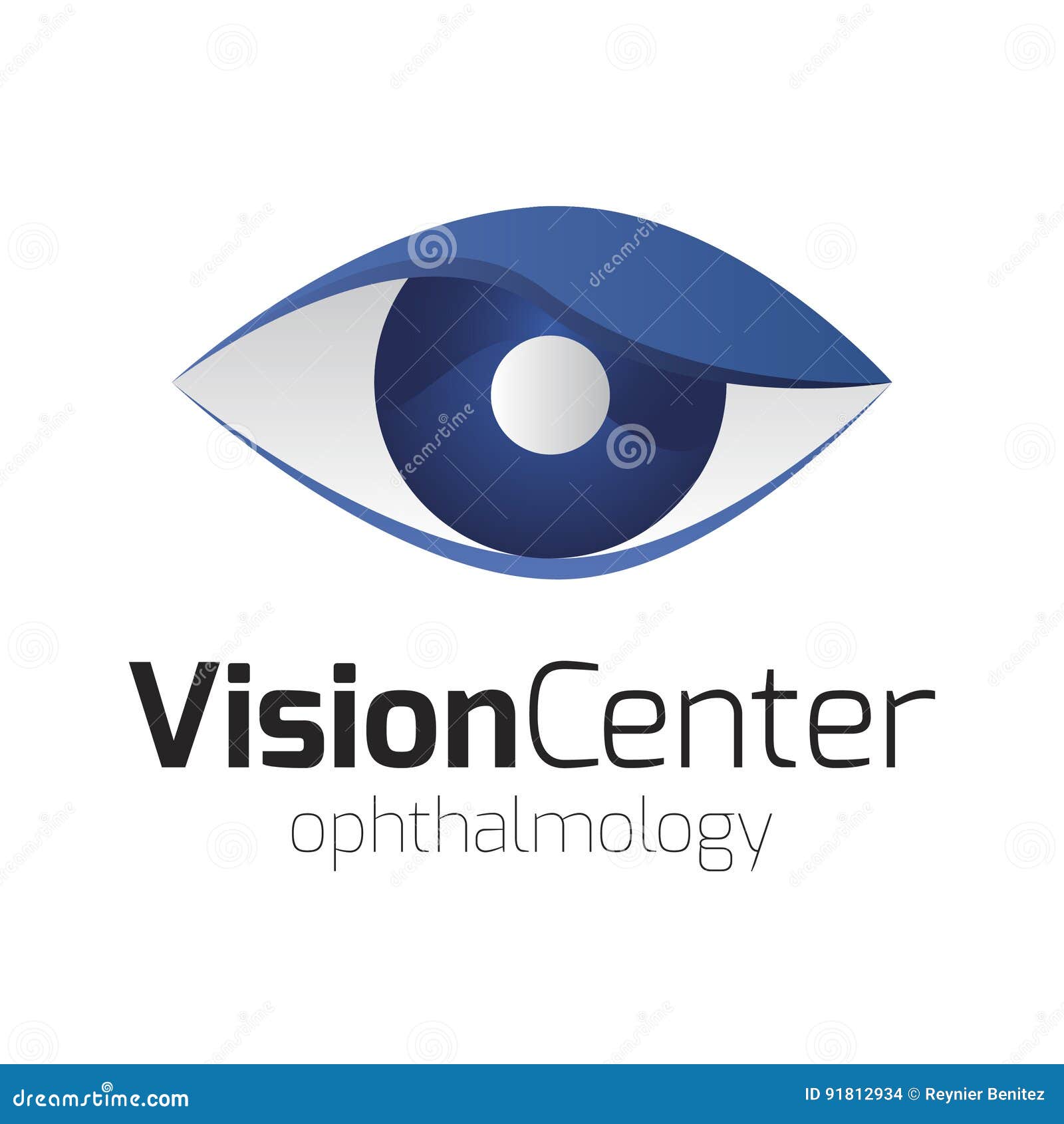 Vision Center Logo stock vector. Illustration of view - 91812934