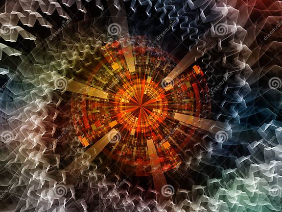 Vision of Central Processing Stock Illustration - Illustration of ...