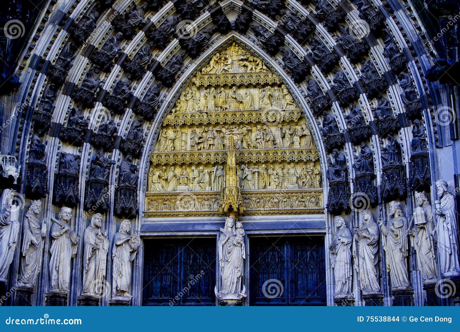 A Vision of Cologne Cathedral Gate Stock Photo - Image of cathedral ...