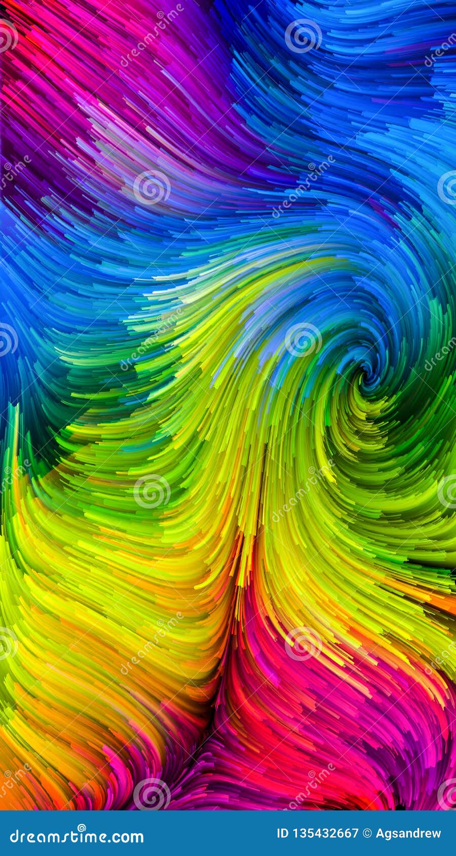 Vision of Colorful Paint stock illustration. Illustration of abstract ...