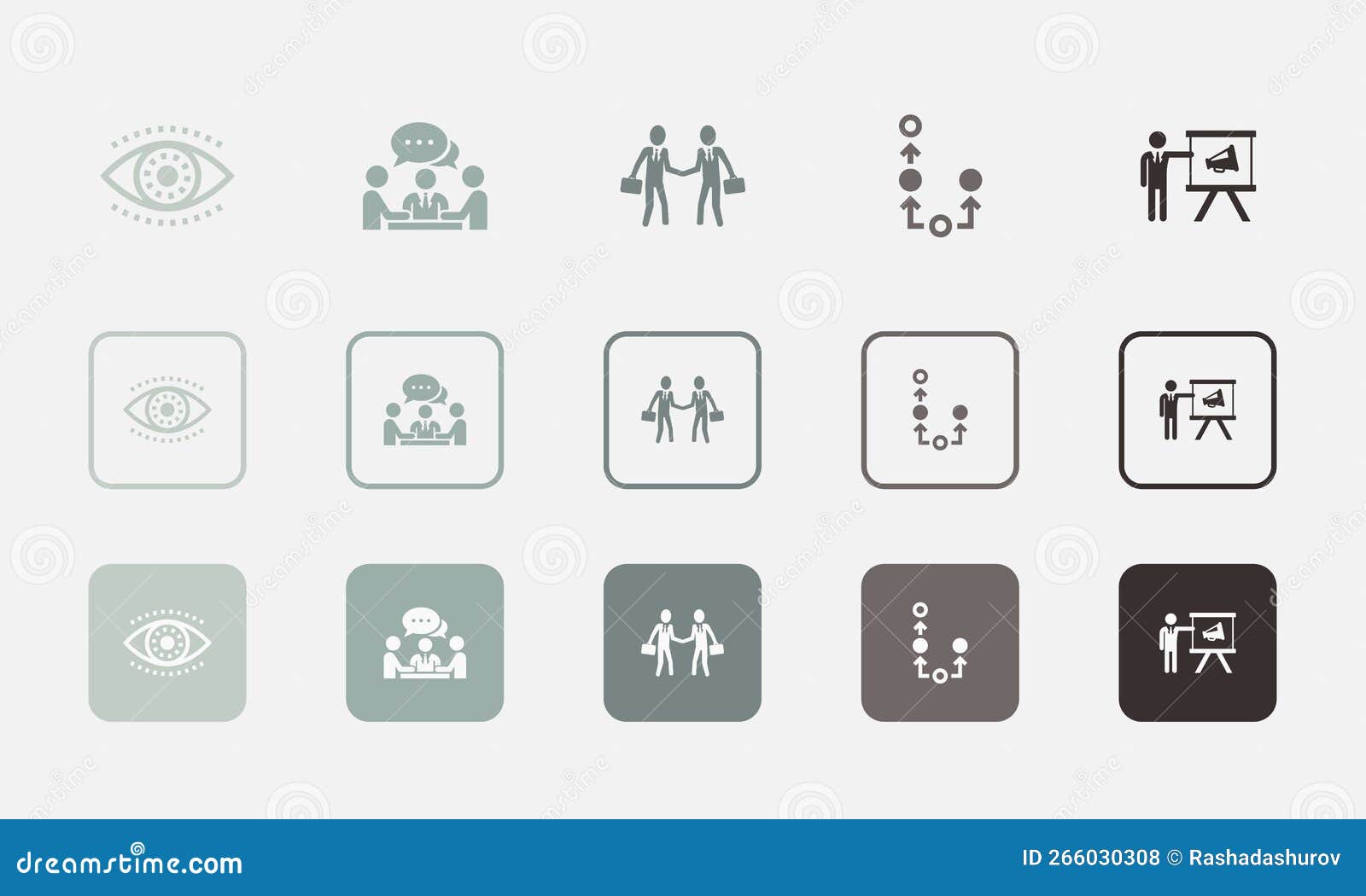 Vision, Communication, Partner, Plan Stock Vector - Illustration of ...