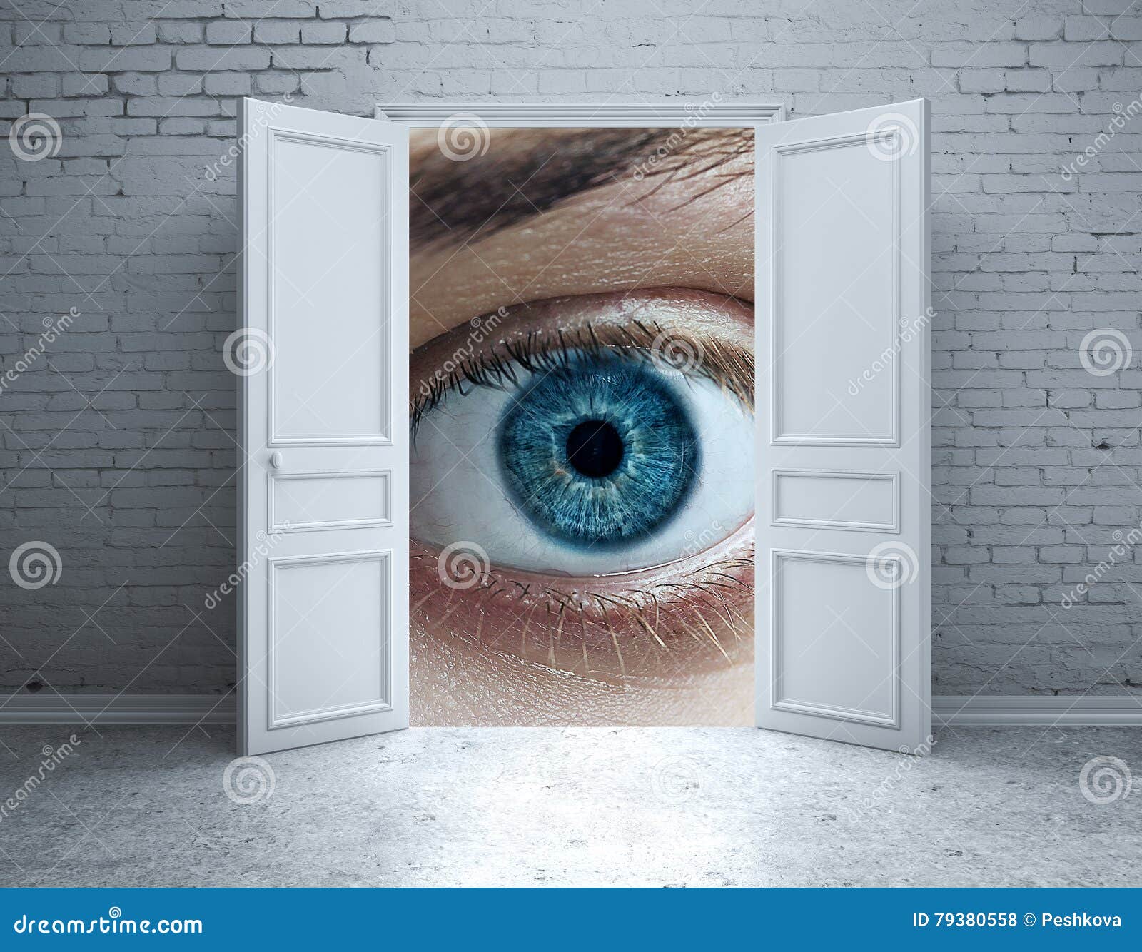 Vision concept stock photo. Image of detail, door, macro - 79380558