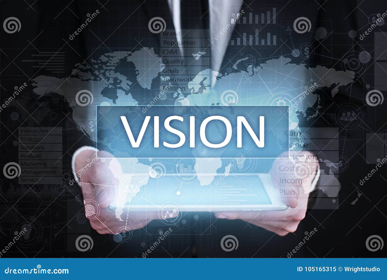 Vision Concept. Business, Internet and Technology Concept. Stock Image ...