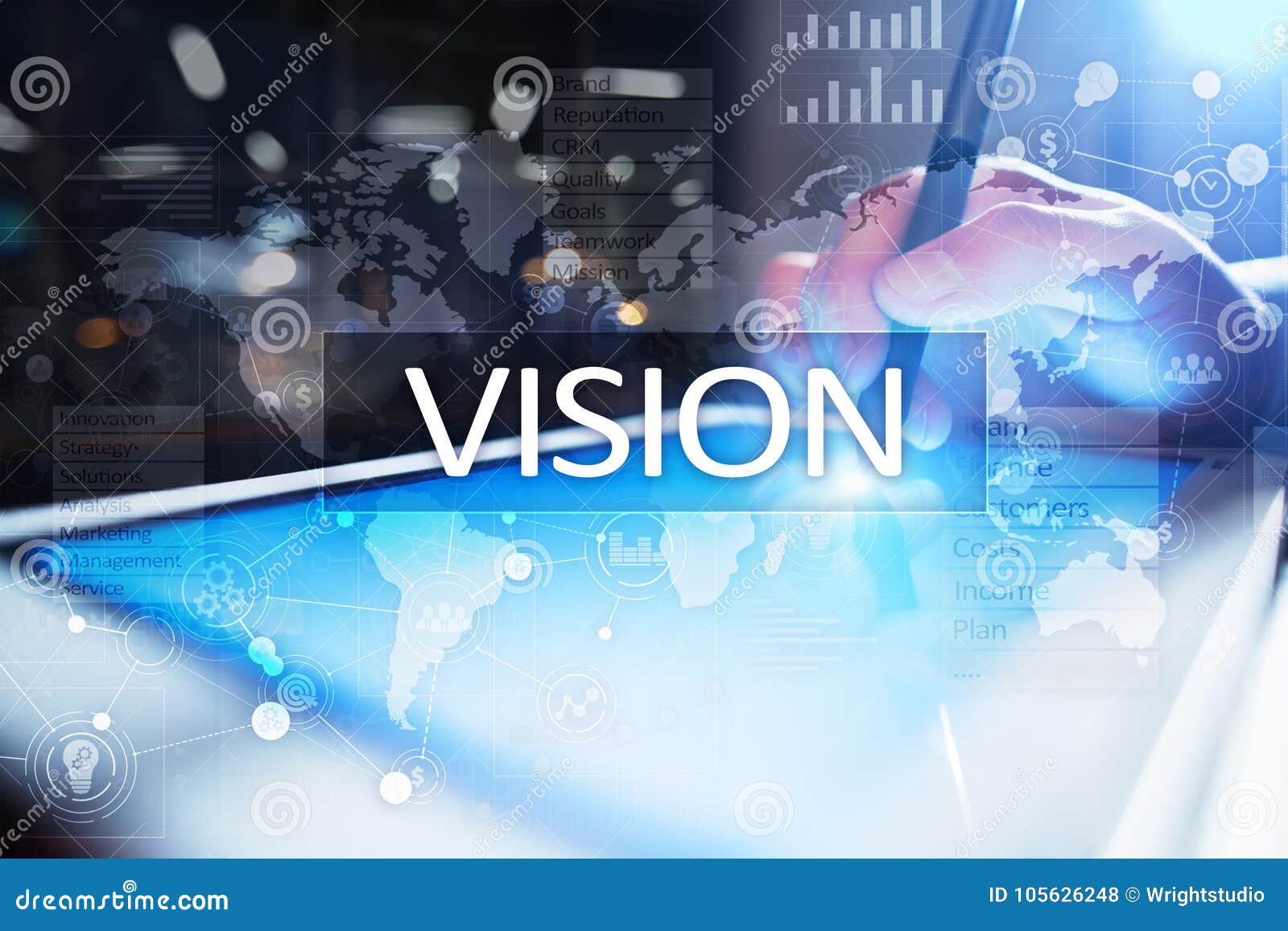 Vision Concept. Business, Internet and Technology Concept. Stock Photo ...